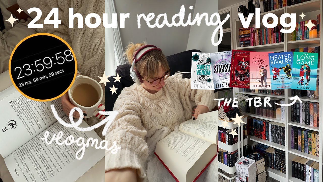 How much can I read in 24 hours? 📖🎧 24 hour reading challenge! Bookmas ...