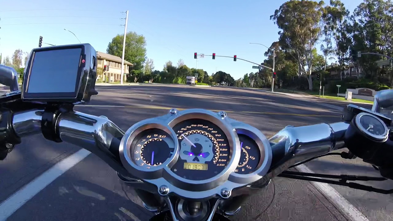 First road test Sprintex Supercharged V-Rod Muscle in 2017 - YouTube