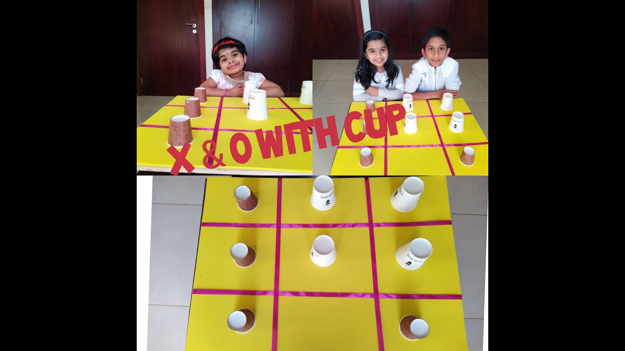 X&O with cup | Flip cup Tic Tac Toe - YouTube