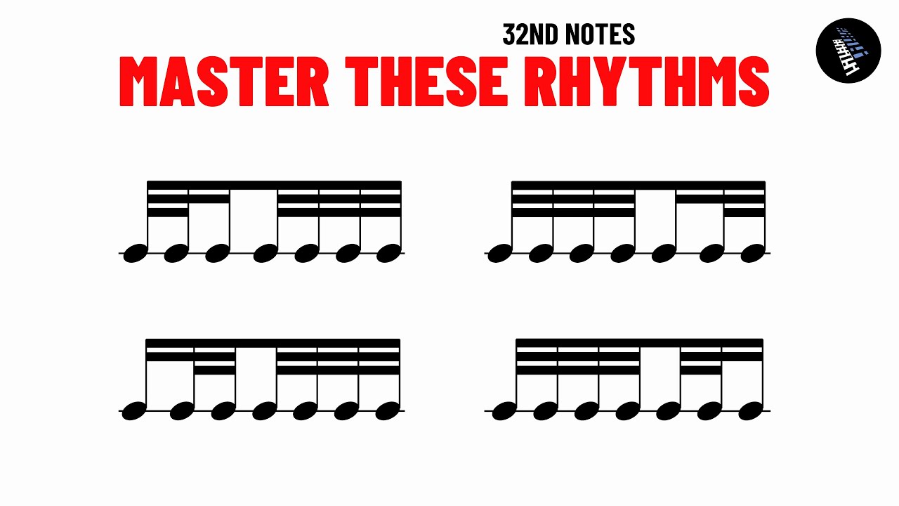32nd Note Rhythms Made Easy - Rhythm Practice - YouTube