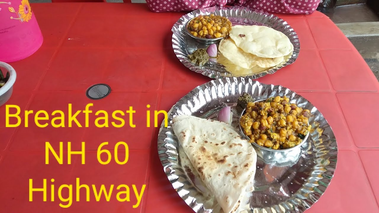 Breakfast NH 60 Highway / Breakfast time /Roti & Egg Tarka - YouTube