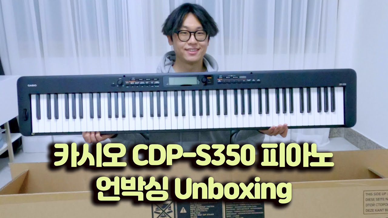 카시오 CDP-S350 디지털피아노 언박싱 (Casio CDP-S350 Digital Piano Unboxing) - YouTube