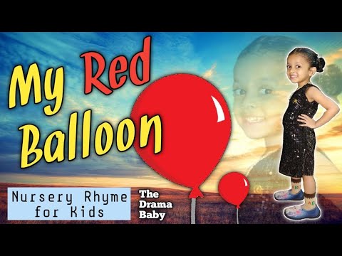 My Red Balloon - Kids Poem | Nursery Rhyme with Lyrics | Poem With ...