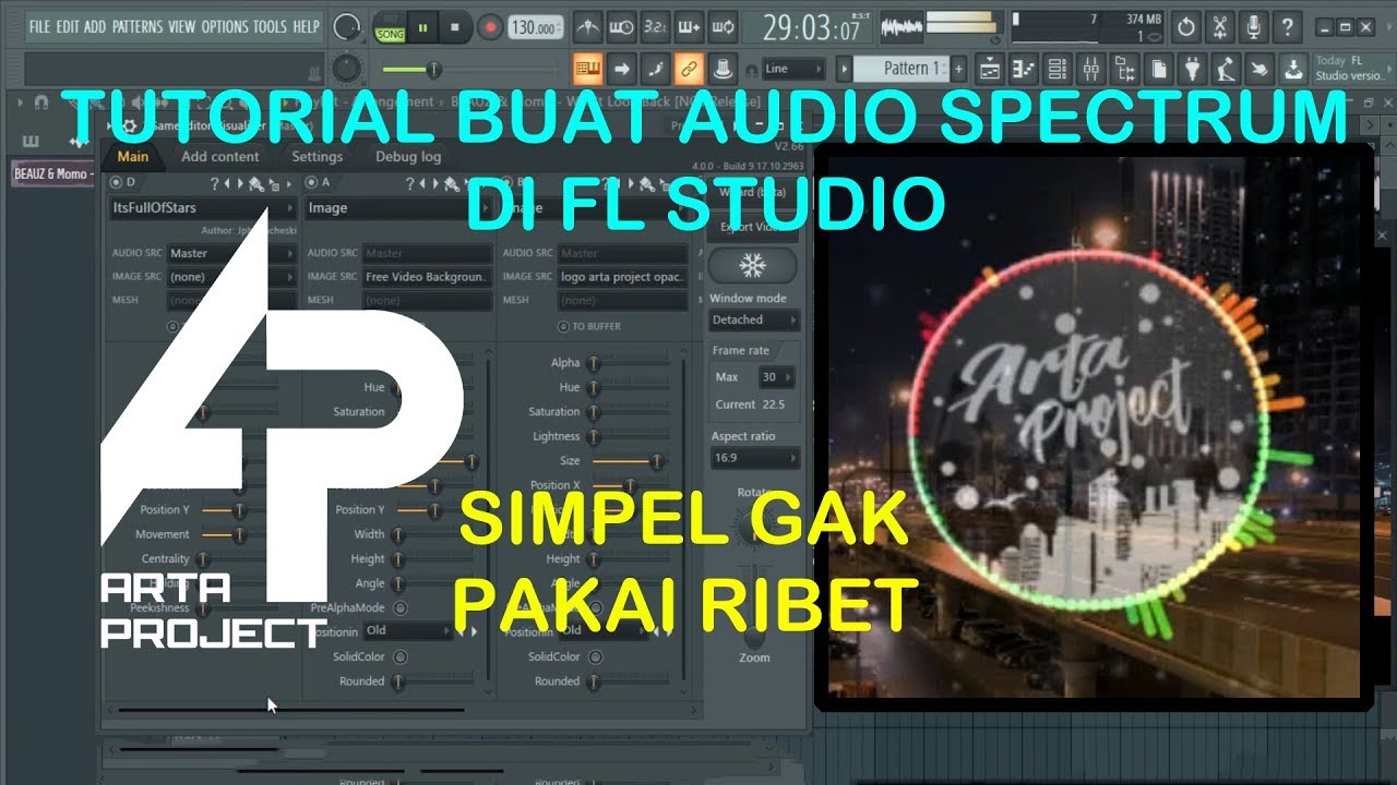 TUTORIAL BUAT AUDIO SPECTRUM DI FL STUDIO 20 - YouTube