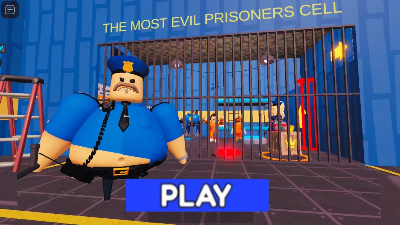 Work with POLICE GIRL to Escape Barry's 2 Player Prison Run! - YouTube