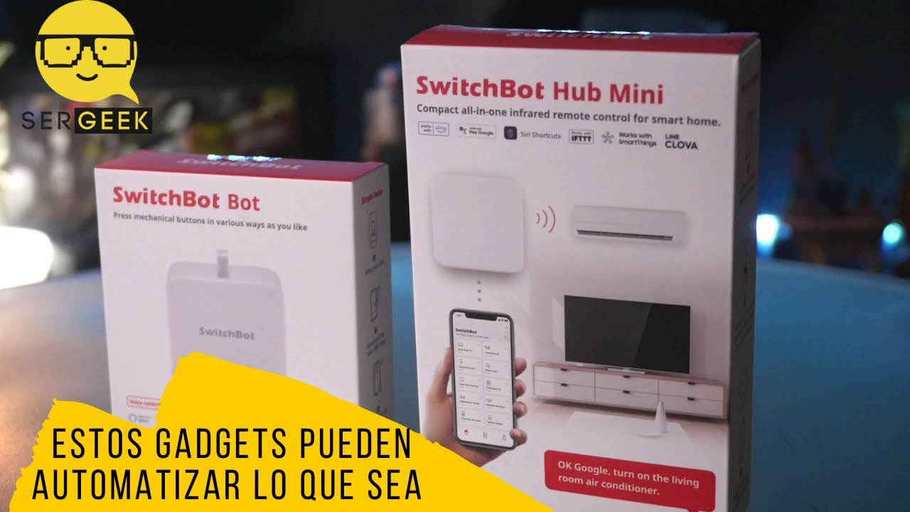 Con estos gadgets puedes automatizar lo que sea Switchbot y Hub mini ...