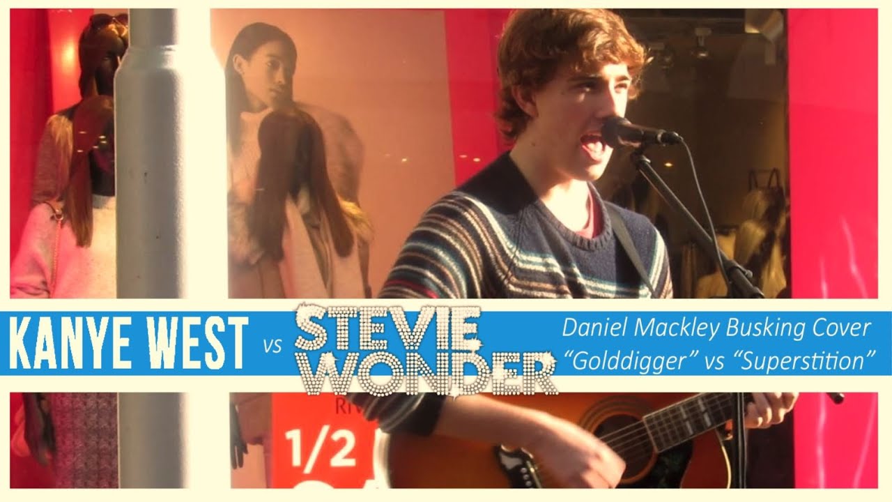 Golddigger / Superstition (Daniel Mackley Busking Cover) - YouTube
