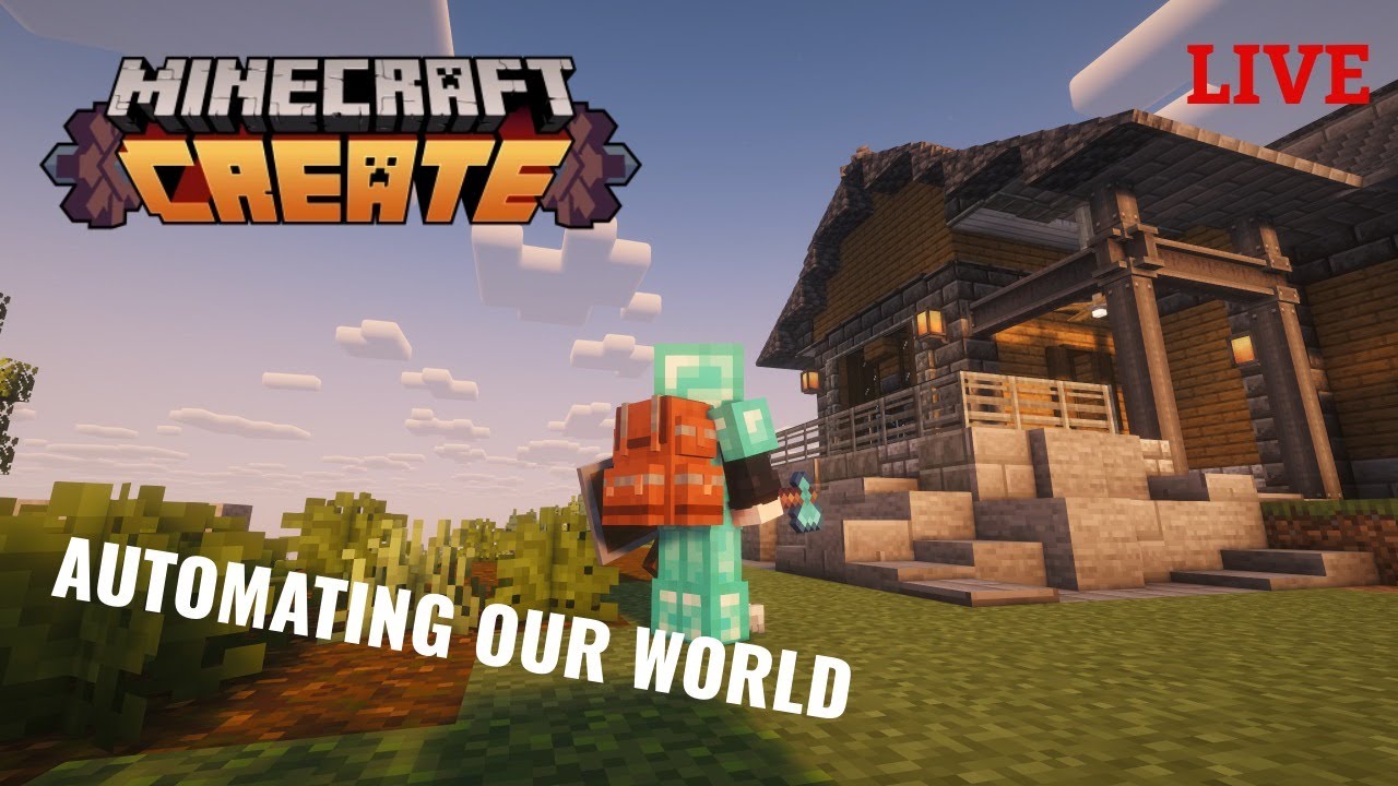 LIVE - Building the Homestead (Create Modpack) - Minecraft - YouTube