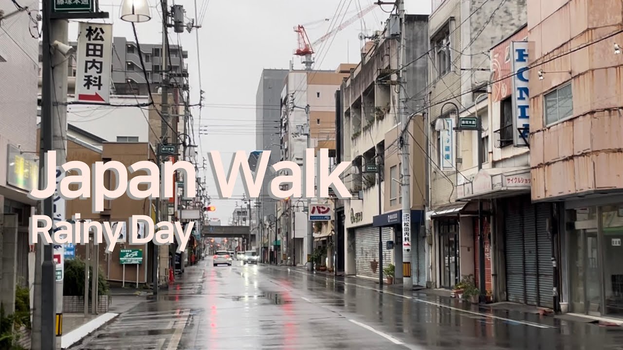 Japan Rain Walk. Relaxing. ASMR. Virtual Japan l Takamatsu Japan Travel ...