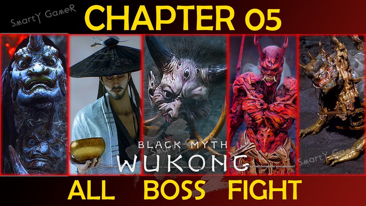 All Boss Fight [ Chapter 5 ] - Black Myth Wukong [ 4k Max Settings ...