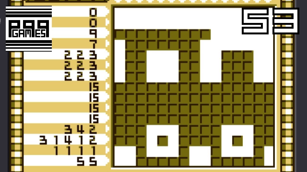 (53 / 193) Mario's Picross [GameBoy] [No Hints] : Easy Picross 7E ...