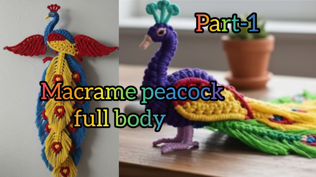 Macrame peacock full body is live!#short#shorts#yt#macrame#Live - YouTube