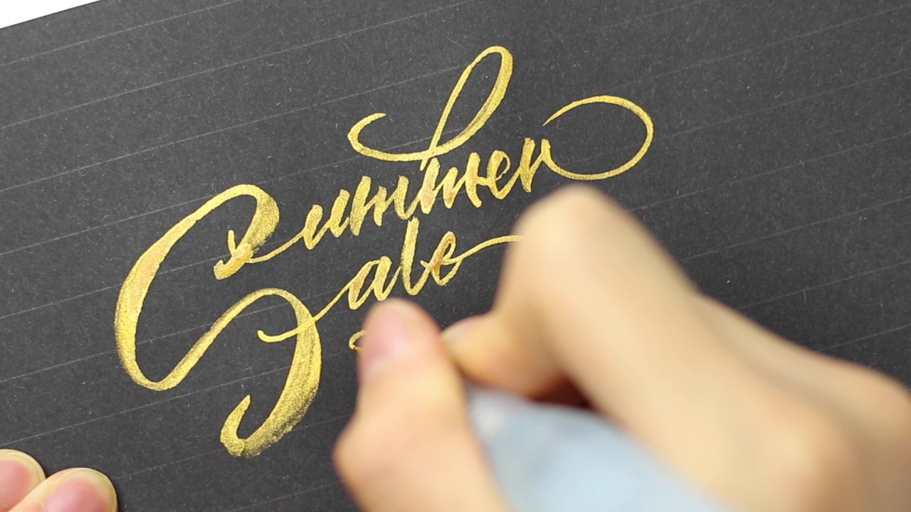 15% off Connie-Chen.com: Brush Calligraphy - YouTube