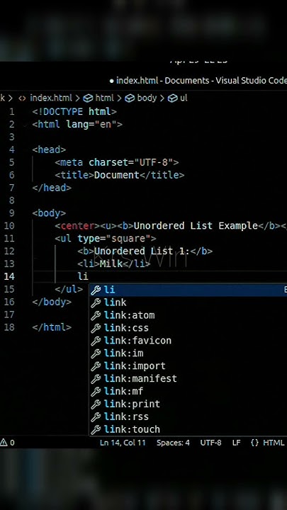 HTML Unordered List Tag Explained – (ul) Ka Use Kaise Karein?" - YouTube