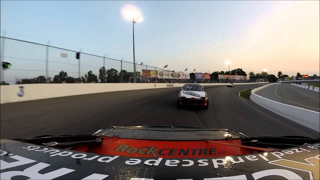 Barrie Speedway - August 9, 2014 - Pure Stock Feature Rear View - YouTube