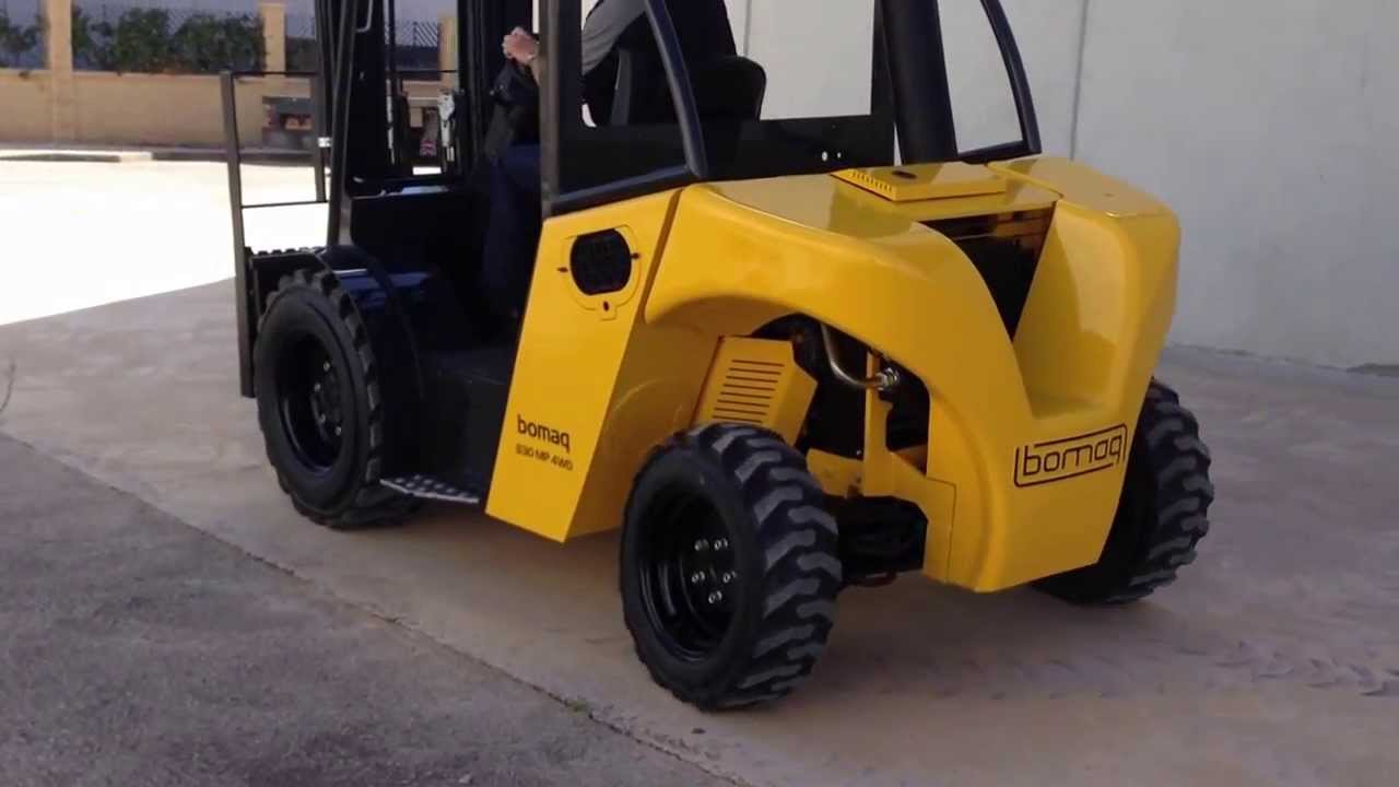Bomaq 4wd All Terrain Forklift - YouTube