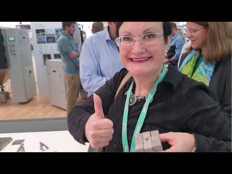 Heidi Piili, Docent from LUT University, finding out the newest applications of 3D-printing