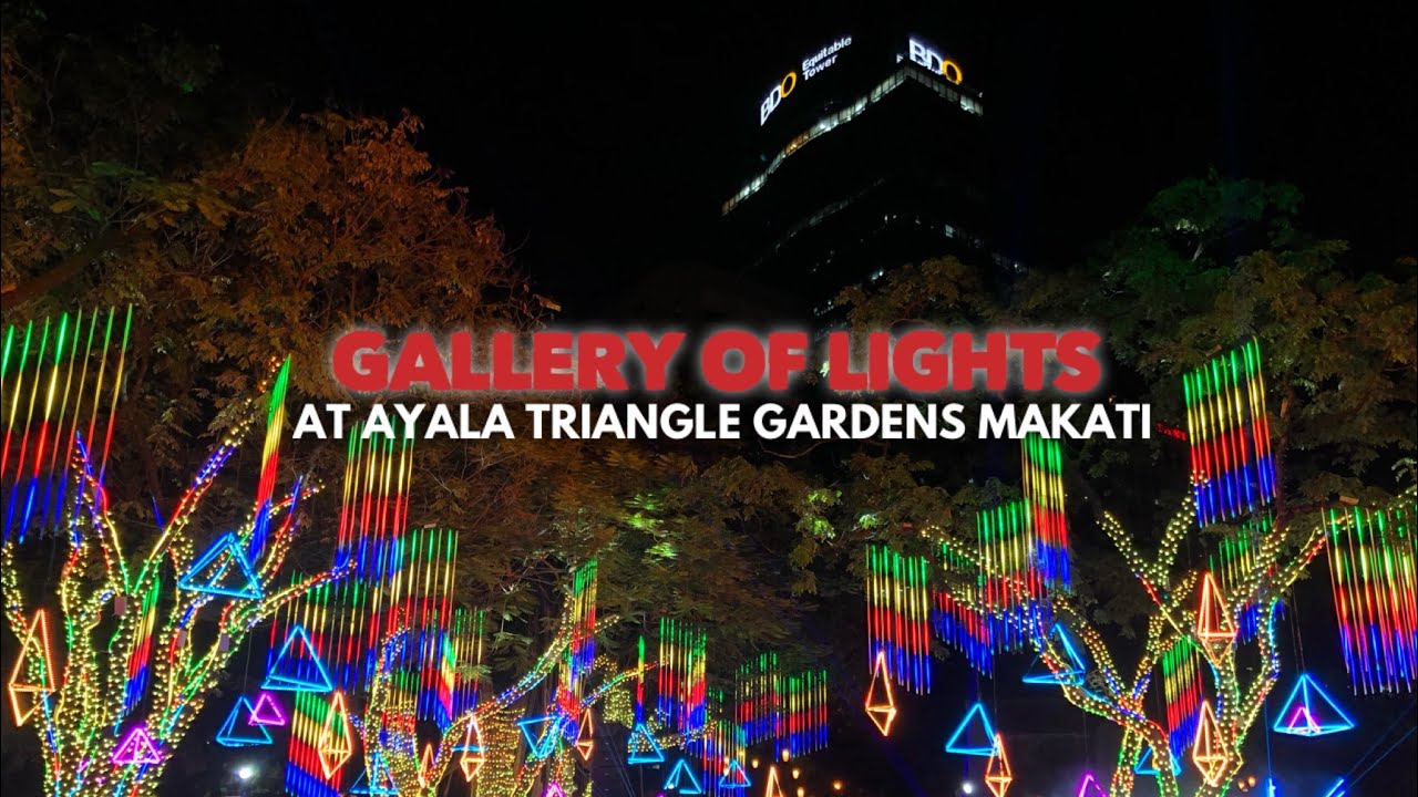 Amazingly Beautiful CHRISTMAS LIGHTS SHOW at Ayala Triangle Gardens ...