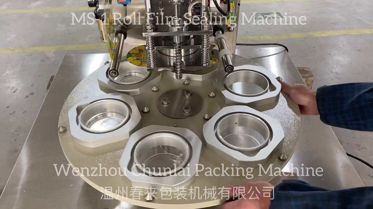 MS-1 semi automatic rotary cup sealing machine - YouTube