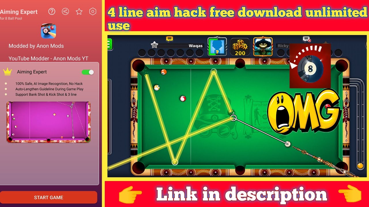 8 ball pool 4 line aim hack free download unlimited use_4 line aim hack ...