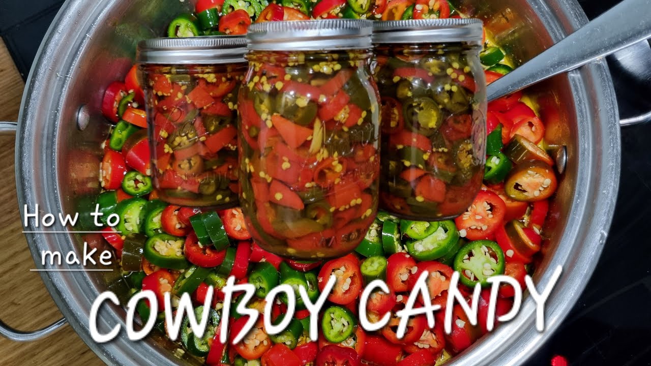 COWBOY CANDY!!! 🤠🍬 Make and preserve candied jalapeño chillis 🌶 - YouTube