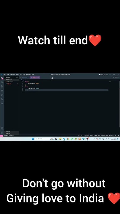 Indian Flag HTML CSS ️ happy independence day ️ #shorts #india #indian #technology - YouTube