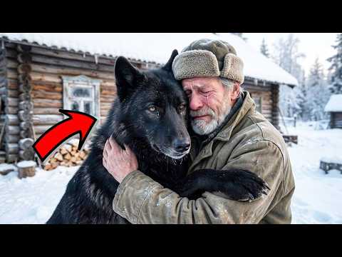 Чёрный волк ПРИШЁЛ к избе через 10 лет — когда мужик УВИДЕЛ его, он упал на колени и ЗАПЛАКАЛ…