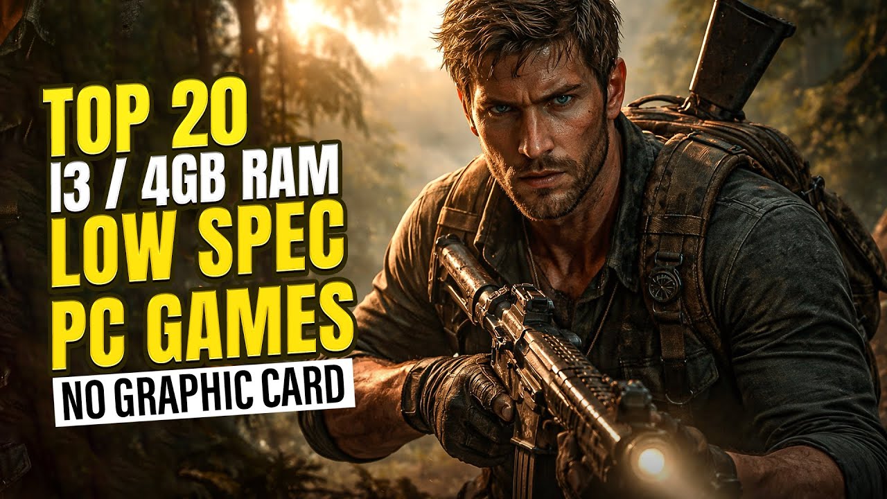 Top 20 Low-Spec PC Games That Run Smooth on i3 | 4GB | 8GB RAM (2026 ...
