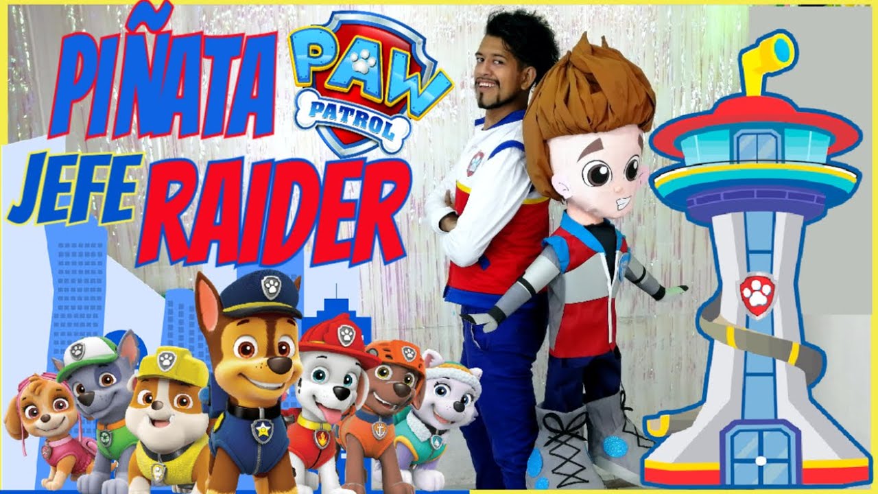 PIÑATA de Paw PATROL la película /JEFE RAIDER EDREI POP DIY - YouTube