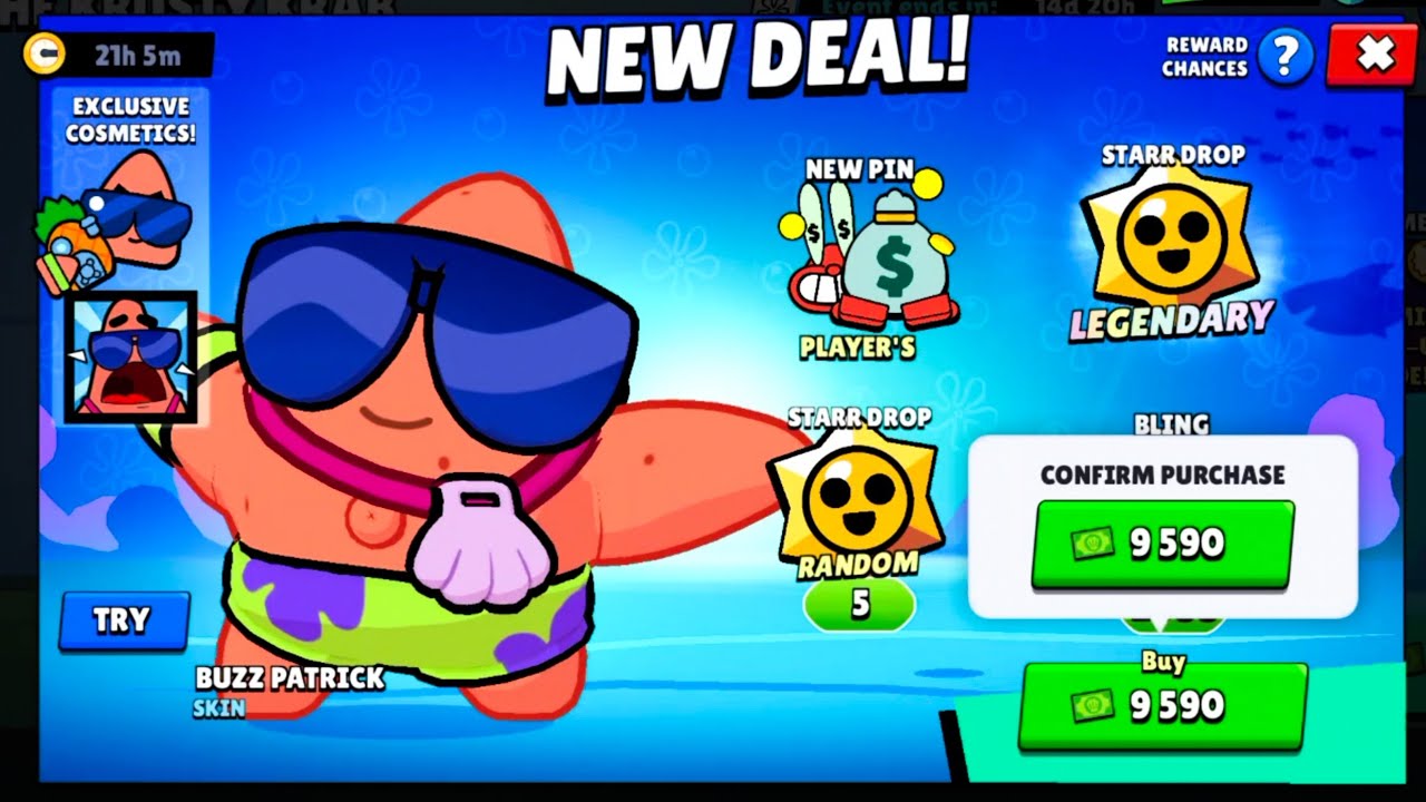 Brawl Star New Skin Unlock Buzz Patrick - YouTube