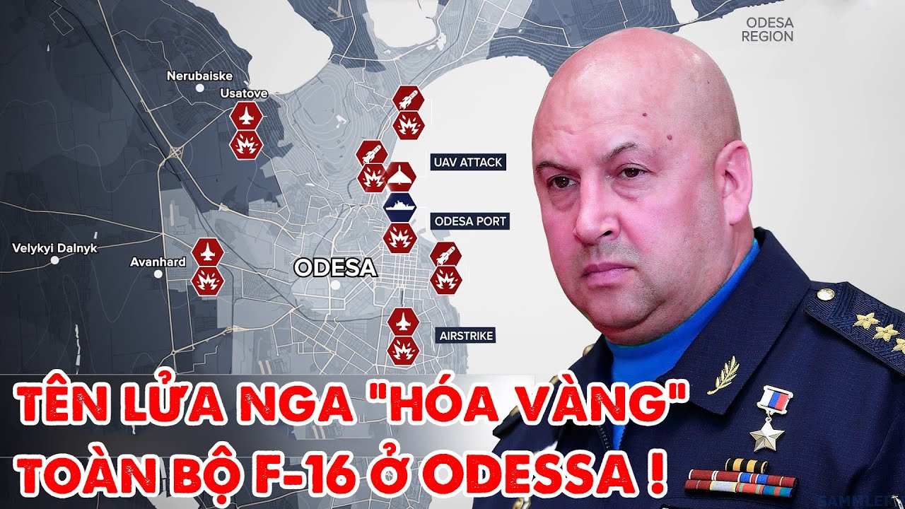 Tên lửa Nga "hóa vàng" toàn bộ F-16 ở Odessa ! - 5P Kiến Thức - YouTube