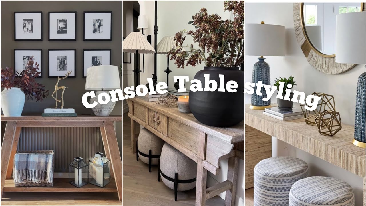 70 CONSOLE TABLE STYLING IDEAS//ENTRY WAY// INTERIOR DESIGN - YouTube
