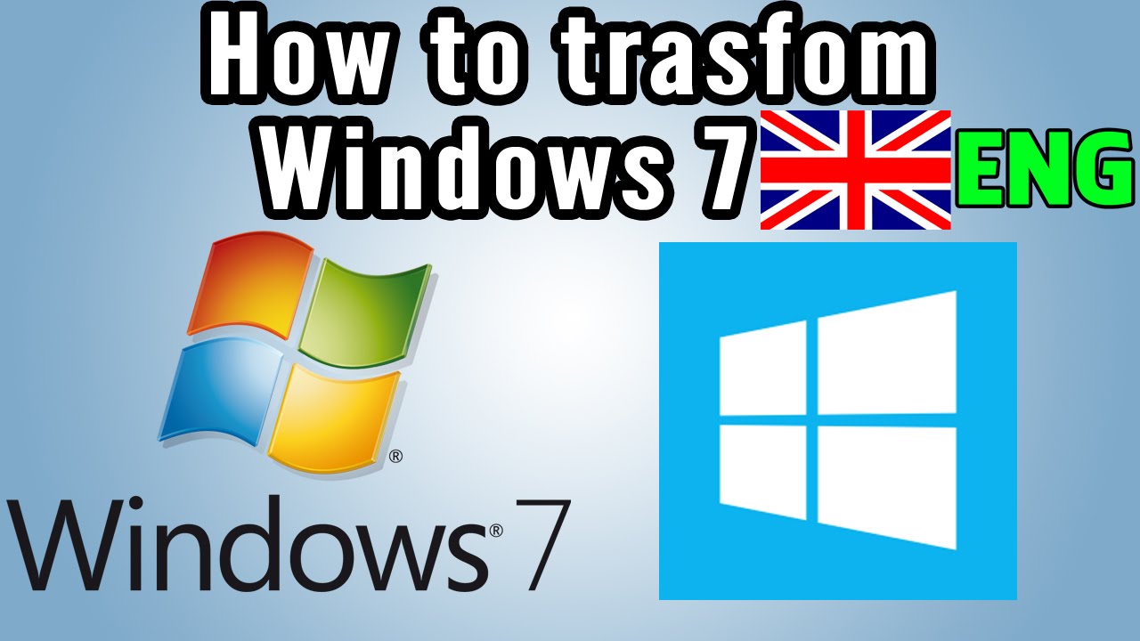 How to transform windows 7 to Windows 8 - YouTube