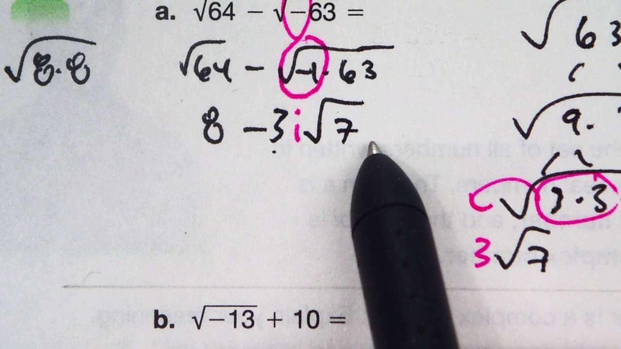 simplify complex operations example A - YouTube