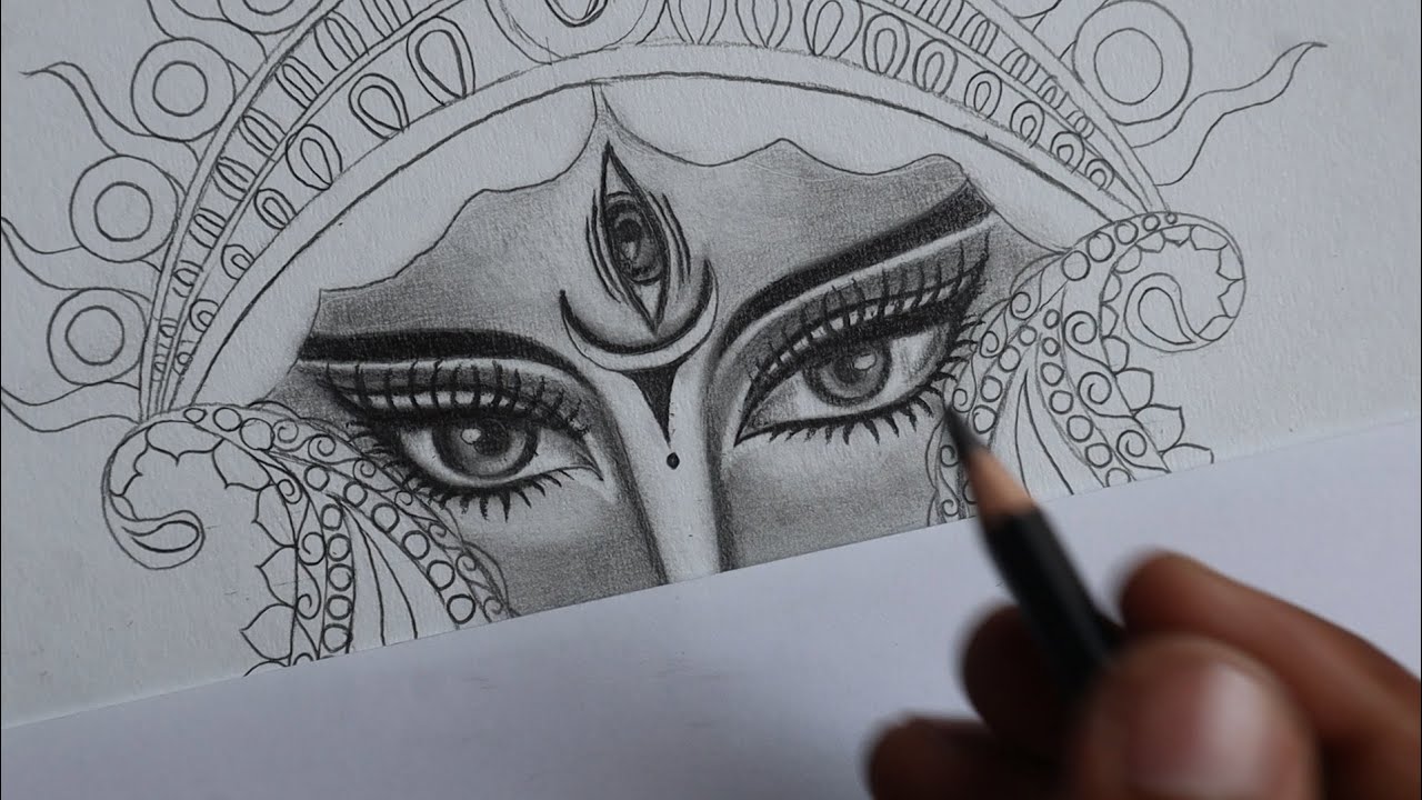 Part 1 :- Mahakali best drawing with pencil || amazing Art - YouTube