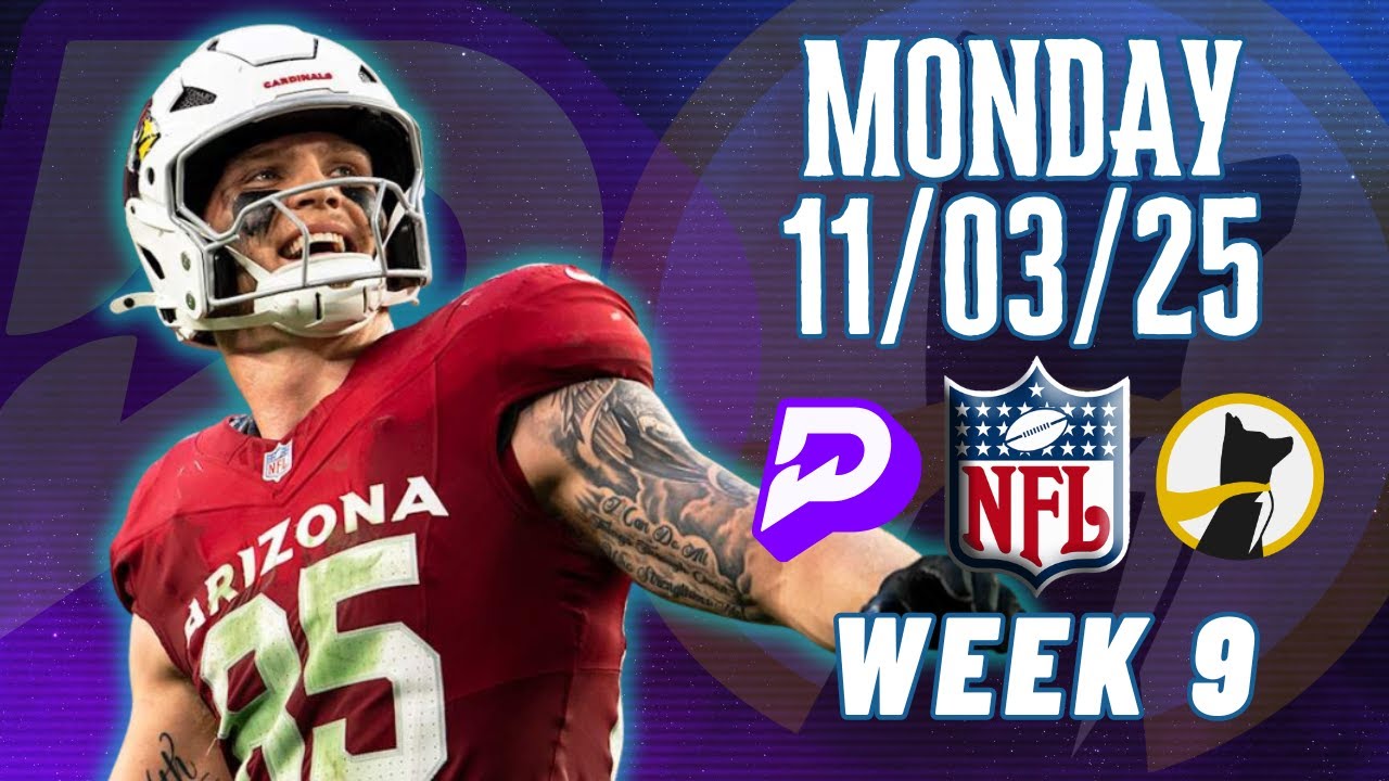 🏈 BEST NFL PICKS FOR MONDAY NOVEMBER 3rd | WEEK 9 | PRIZEPICKS ...