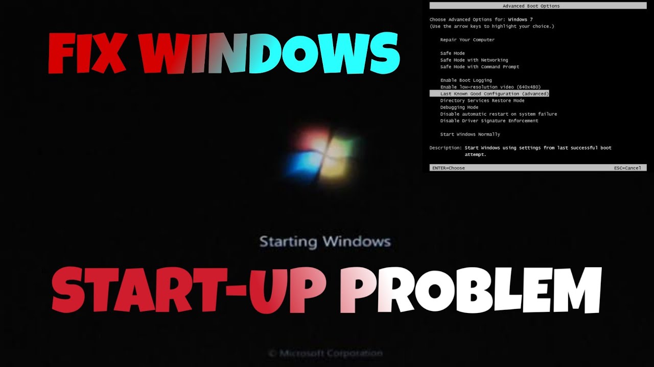 HOW TO FIX WINDOWS 7 START-UP Problem DESKTOP | LAPTOP | PISO NET ...