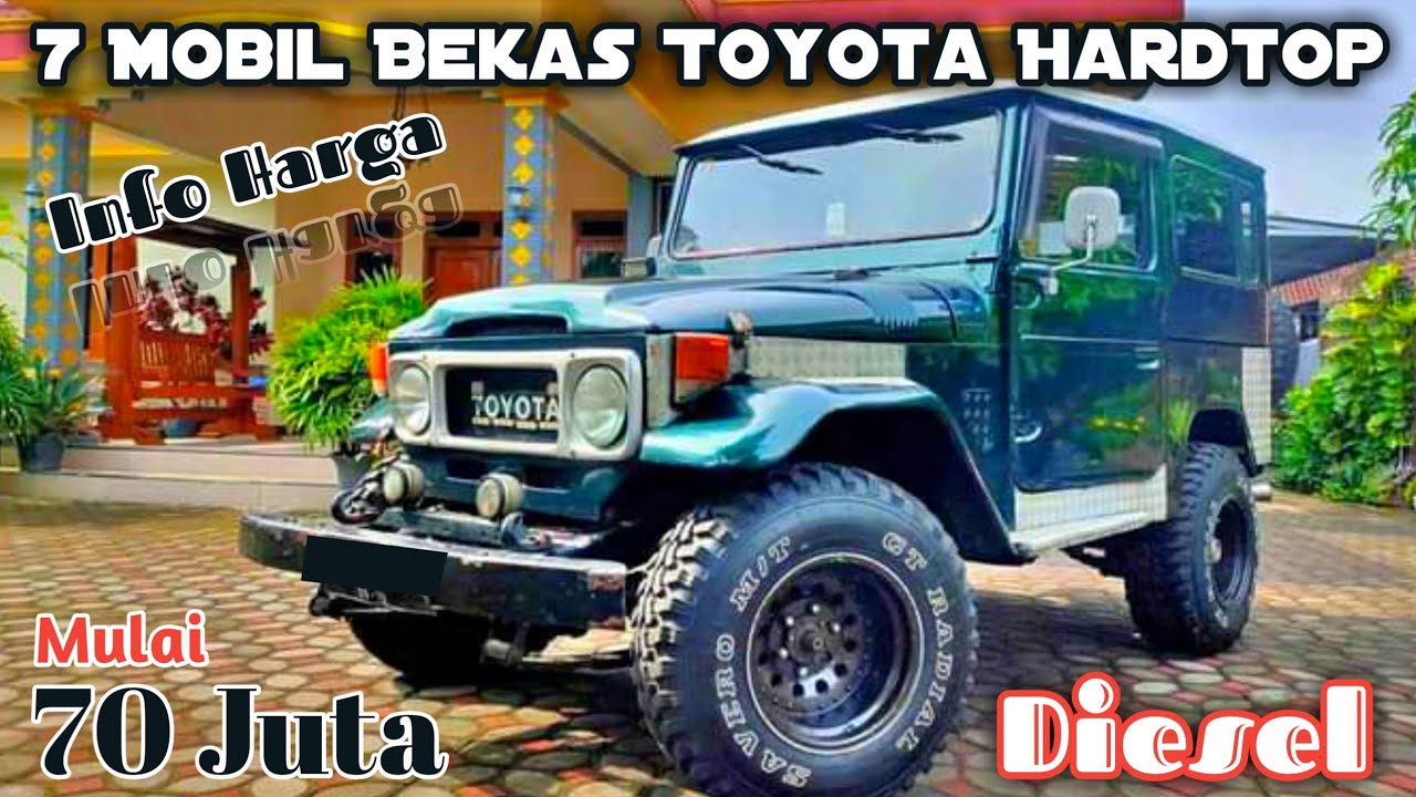INFO MOBIL BEKAS TOYOTA HARDTOP DIESEL, HARGA MULAI 70 JUTA - YouTube