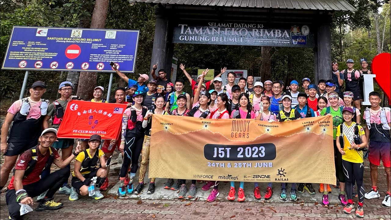 狮跑帮 J5T Trail running - Gunung Belumut, Gua Rimau, Chemendong, Lambak ...