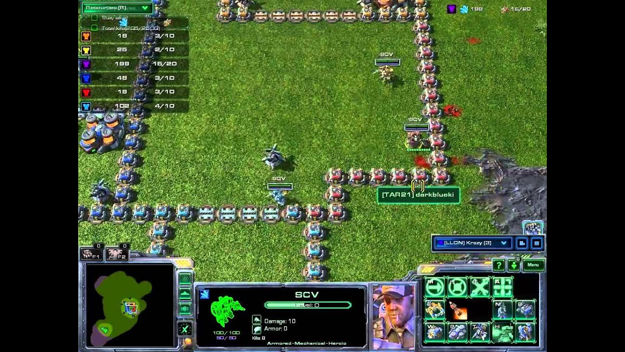 SC2 FFS Event160 Game 9 (The SCV Team) - YouTube