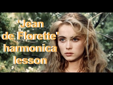 Jean de Florette movie theme harmonica lesson (easy beginner and ...