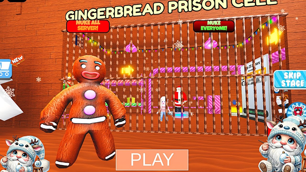 😲GINGERBREAD'S PRISON RUN OBBY FULL WAIKTHROUGH GAMEPLAY ROBLOX - YouTube