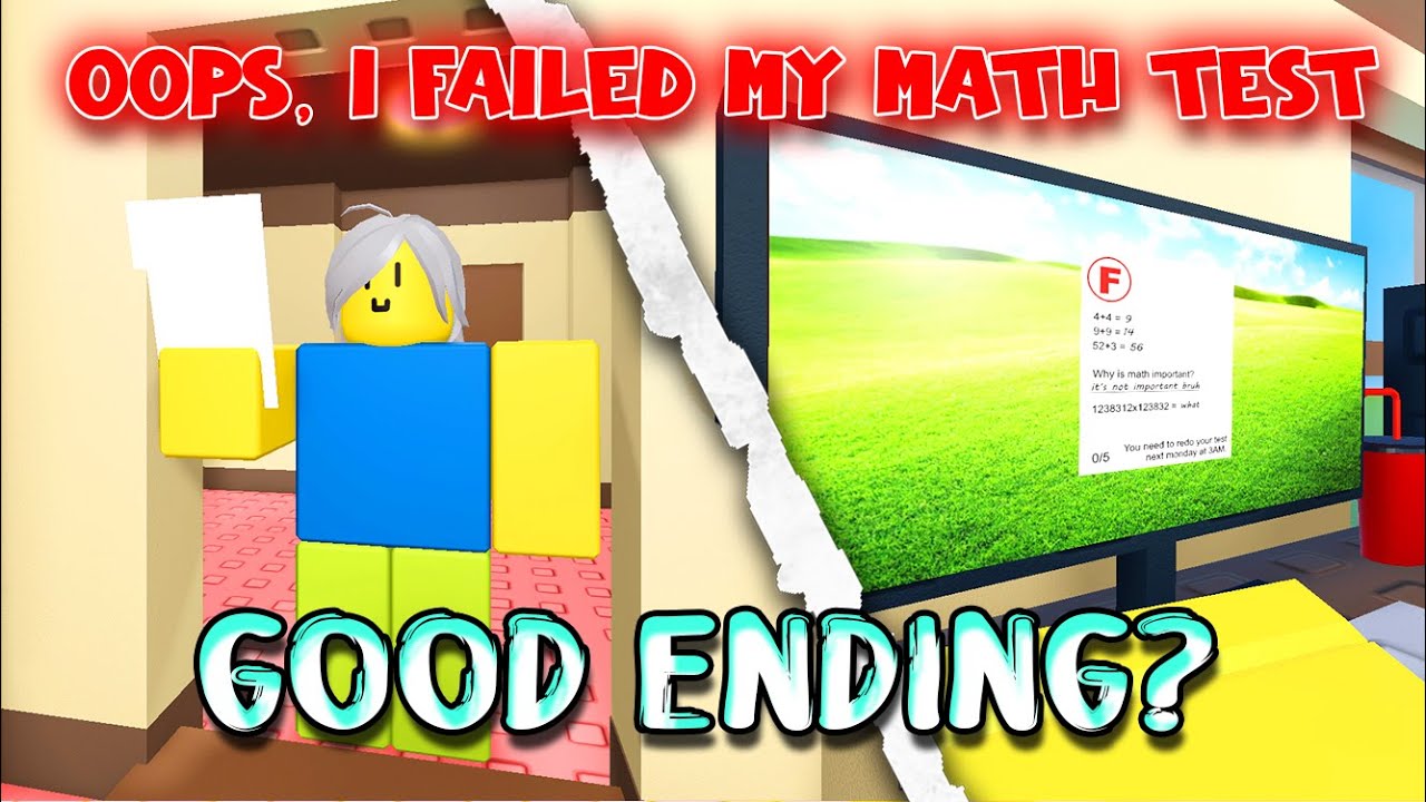 Printer Ending (Good Ending?) - Oops, I Failed My Math Test - [Roblox ...