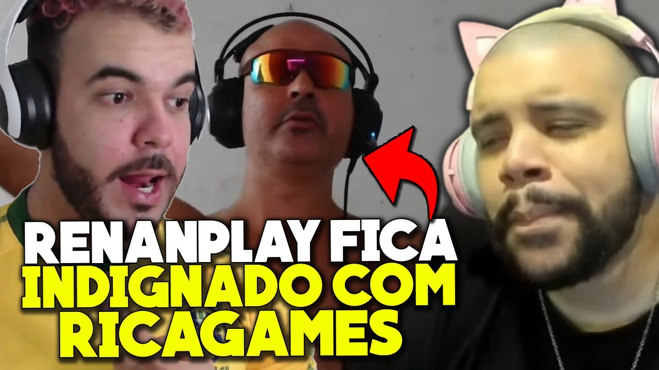 LUANGAMEPLAY REAJANDO A RICAGAMES XINGANDO RENANPLAY E SHEIPADO - YouTube