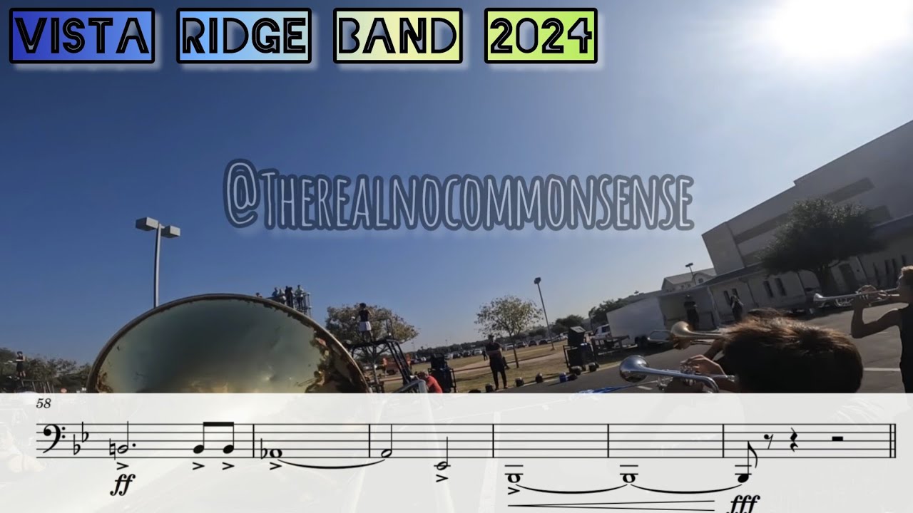 Vista Ridge Band 2024 Bass Trombone Transcription - YouTube