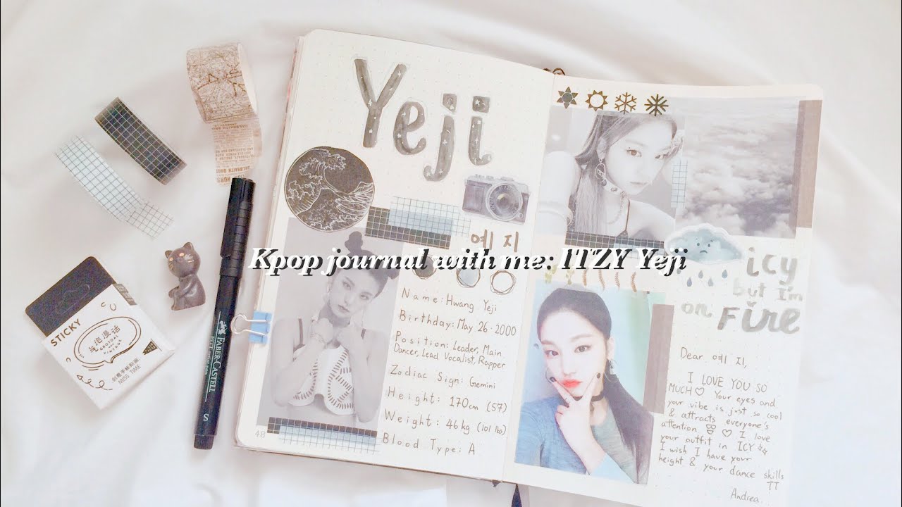 Kpop Journaling with Me I ITZY: Yeji 📷☁️🌫 - YouTube