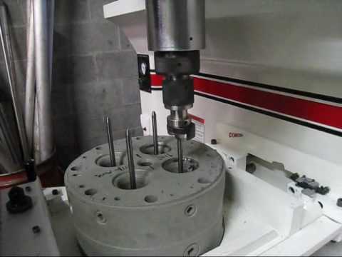 Rottler SG80A: Machining EMD Locomotive Heads on Production Fixture ...