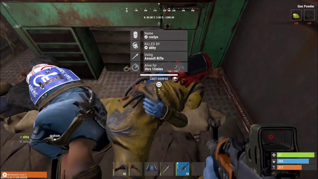 Rust raiding farming gameplay - YouTube