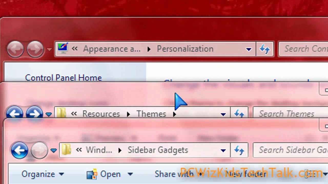 Custom Themes - How to install in Windows 7 - YouTube