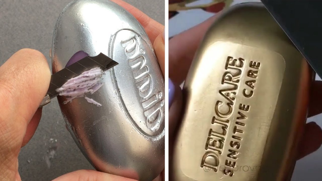 Relaxing ASMR Soap Carving, Cutting, Multi Color Soaps | Most ...